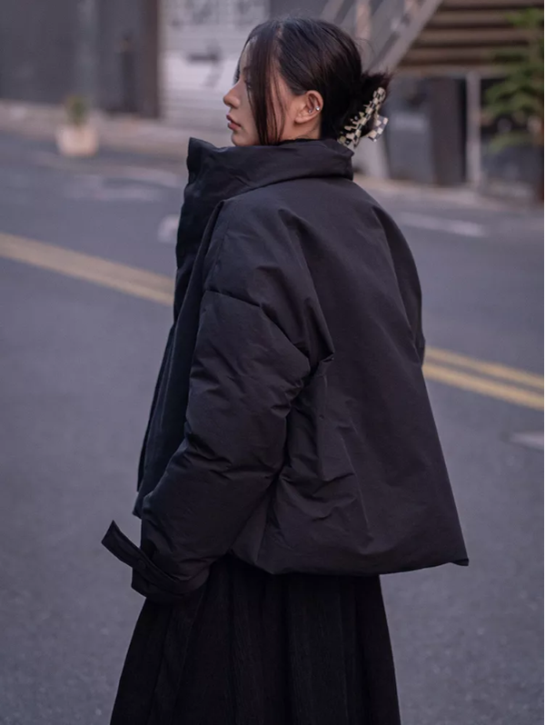 Eatan Puff Jacket - Black